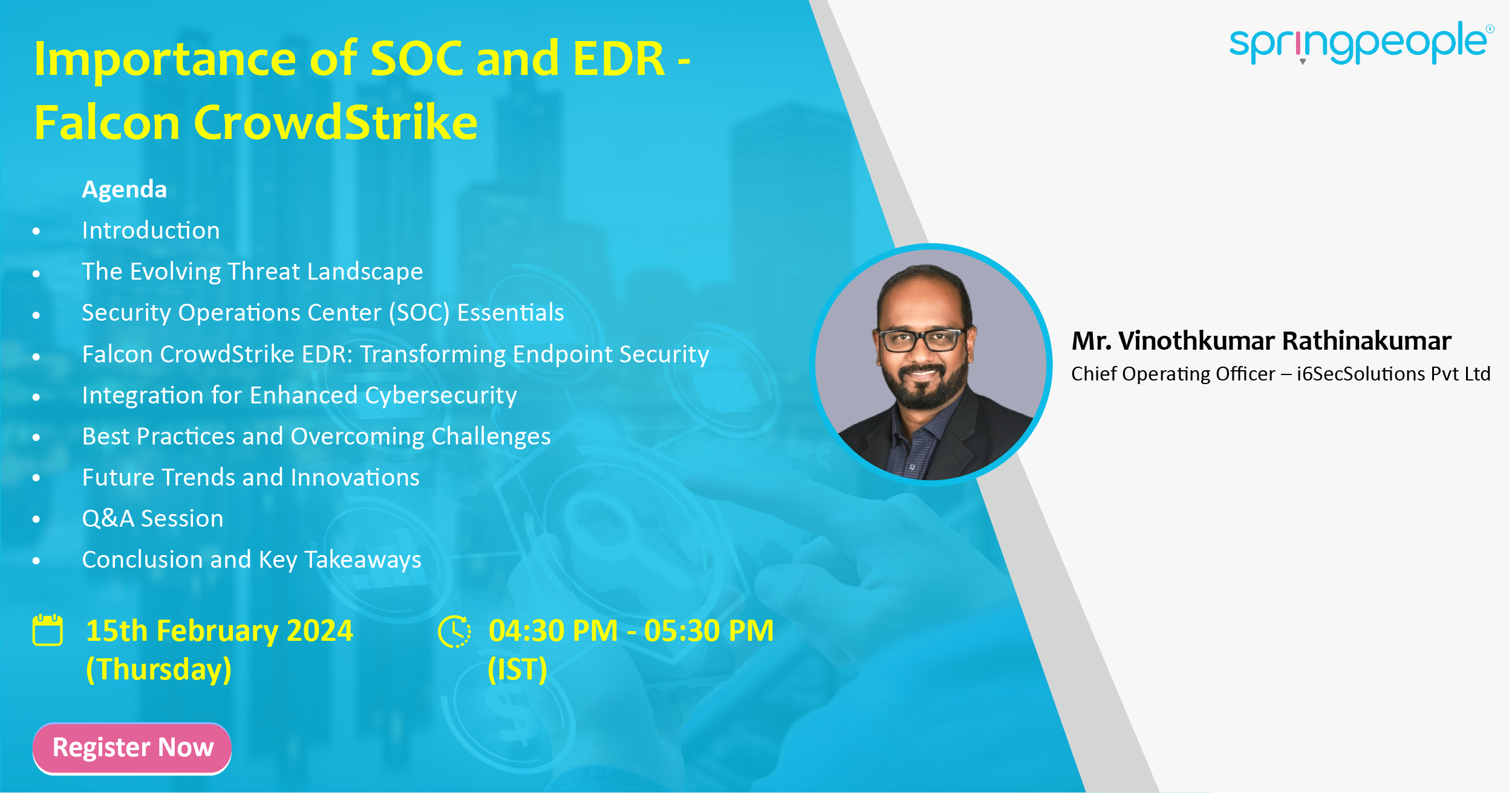 Importance of SOC and EDR - Falcon CrowdStrike | SpringPeople